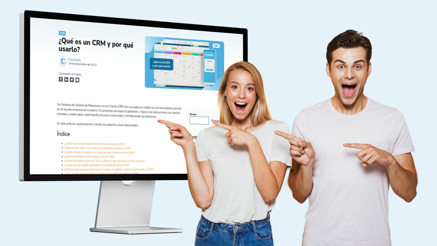 Asistencia al cliente Clientify